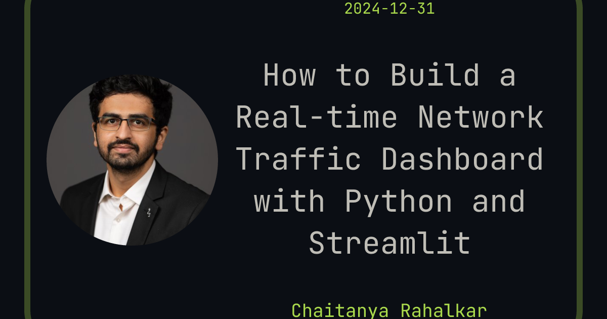 How to Build a Real-time Network Traffic Dashboard with Python and ...